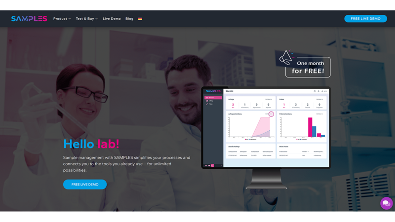 SAMPLES - Sample management with unlimited possibilities